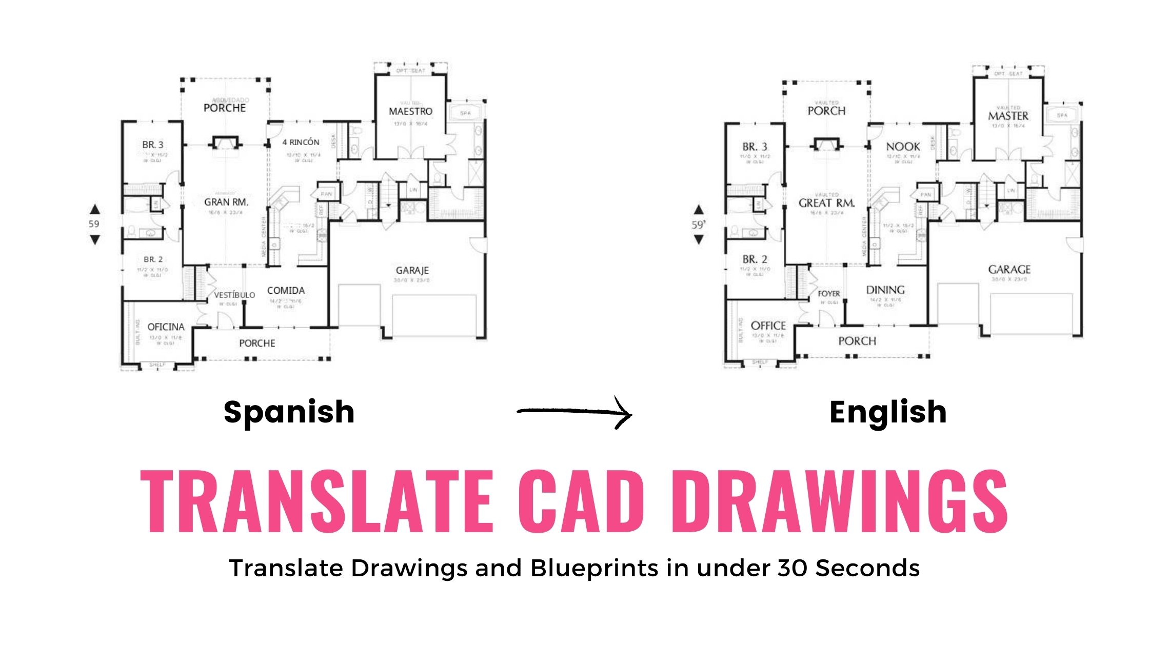 How to translate Text in Drawings | Translations of CAD drawings