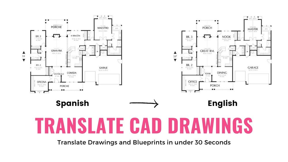 How to translate Text in Drawings | Translations of CAD drawings